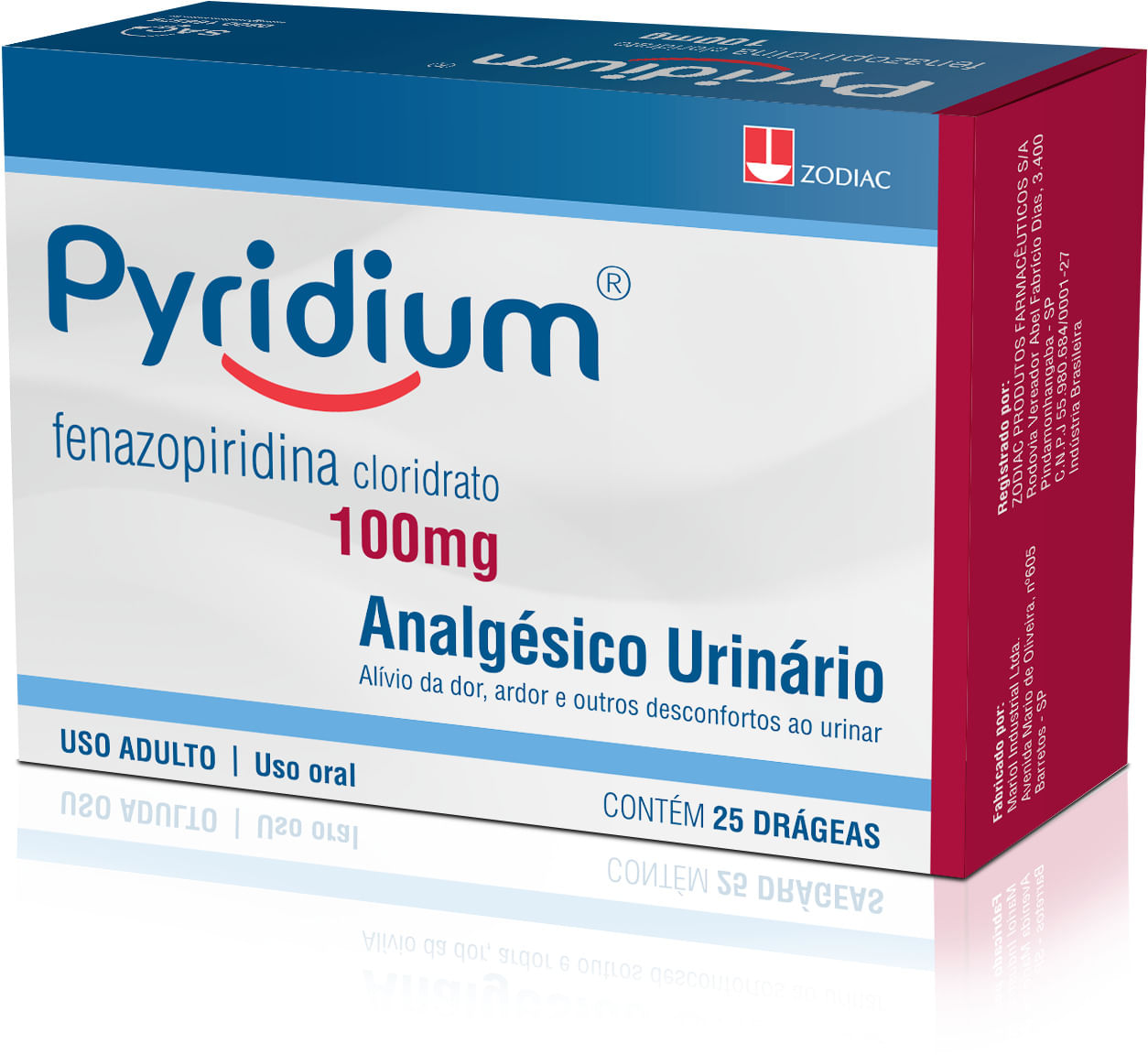 Pyridium 100Mg 25 Comprimidos | Farmácia Indiana
