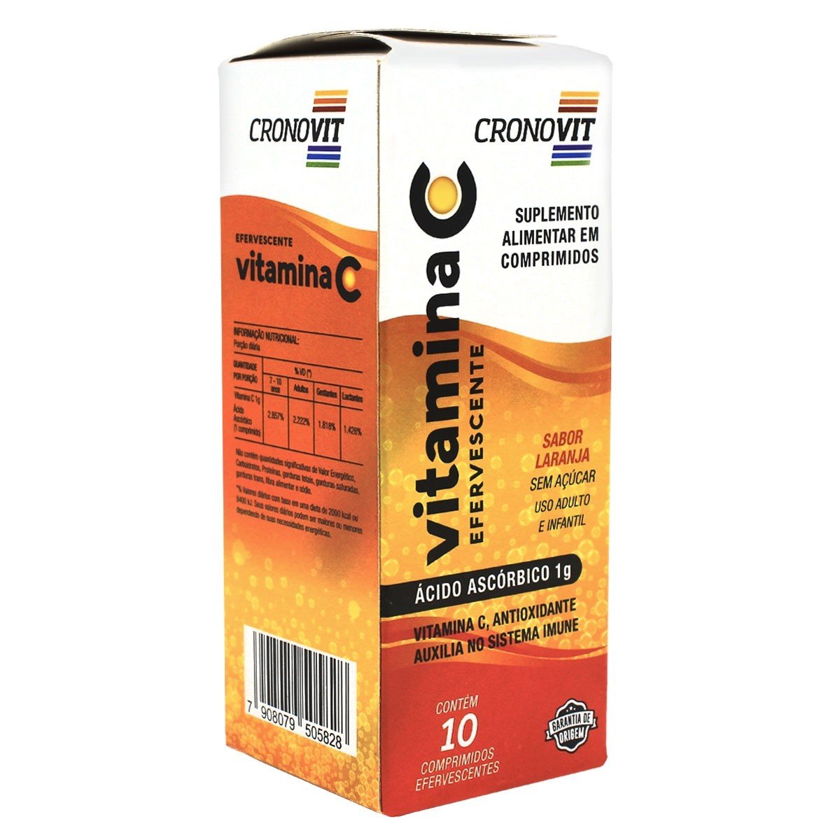 Cronovit Vitamina C 1g 10 Comprimidos Efervescentes