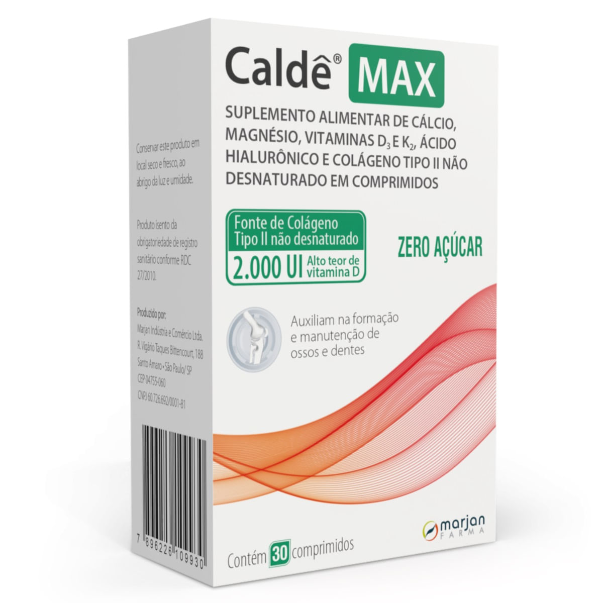 Caldê Max 2000ui 30 Comprimidos - Farmácia Indiana