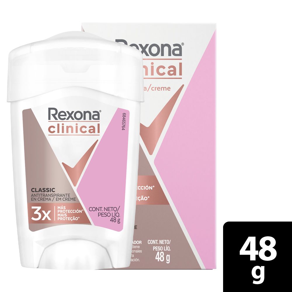 Desodorante Rexona Clinical Feminino Classic Creme 48g