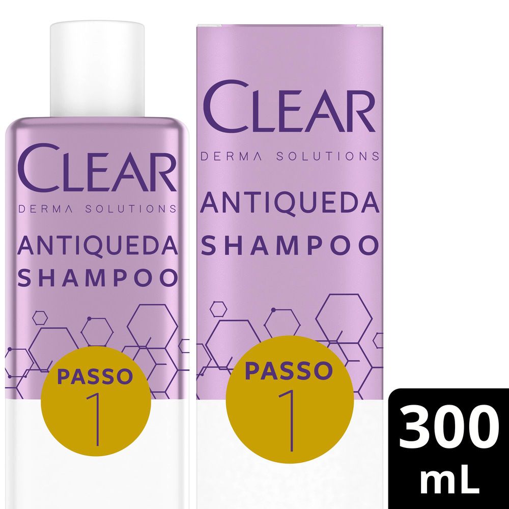 Shampoo Antiqueda Clear Derma Solutions Feminino 300ml