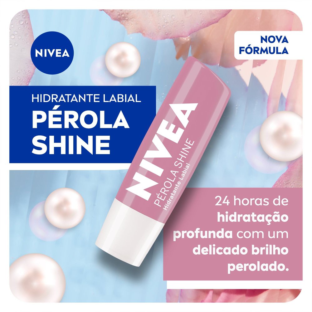 Hidratante Labial Nivea Pérola 4,8g - Farmácia Indiana
