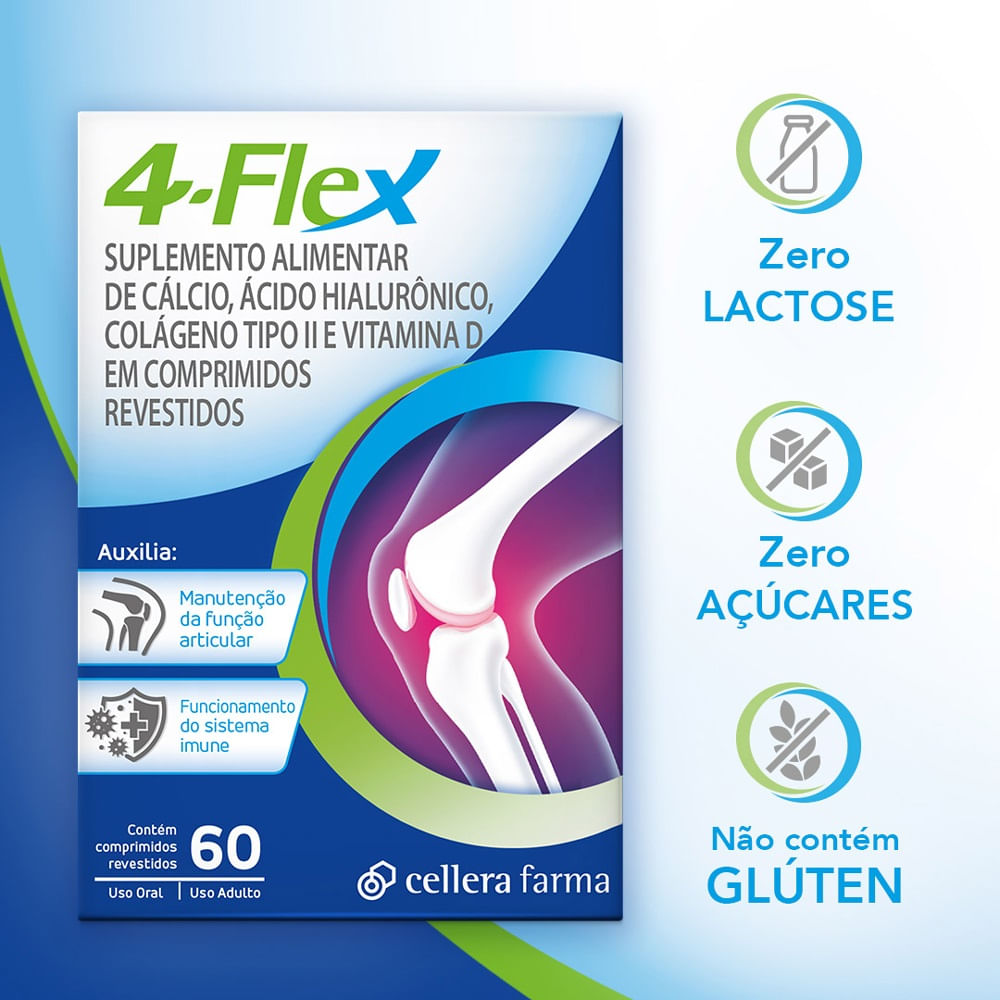 Suplemento Alimentar Cellera 4 Flex 60 Comprimidos
